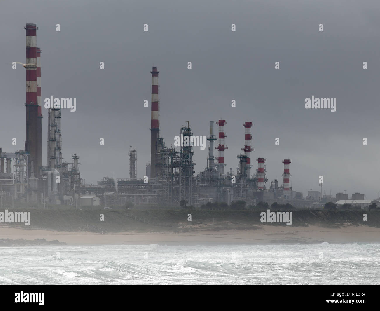 Chemical plant near sea hi-res stock photography and images - Alamy