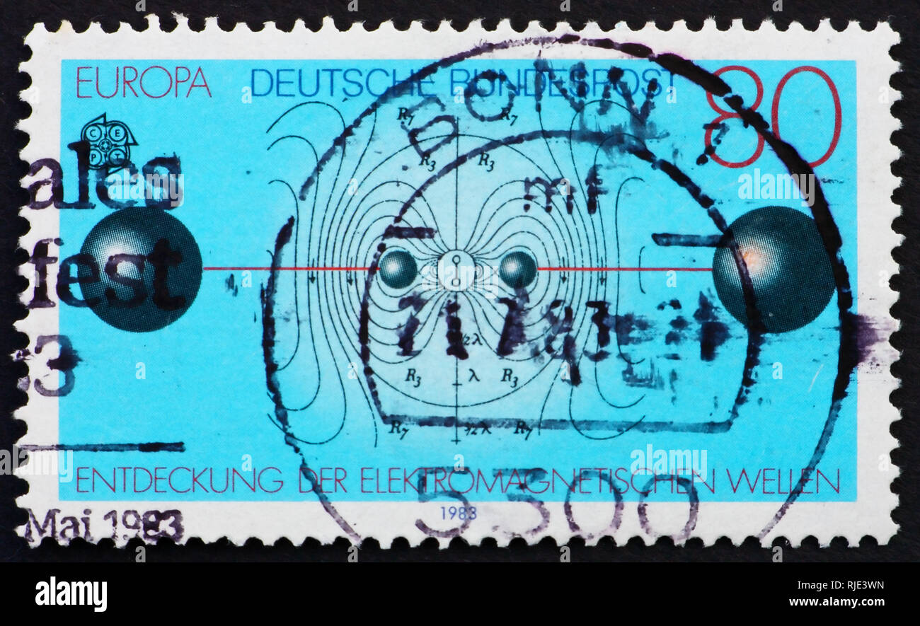 GERMANY - CIRCA 1983: a stamp printed in the Germany shows Resonant ...