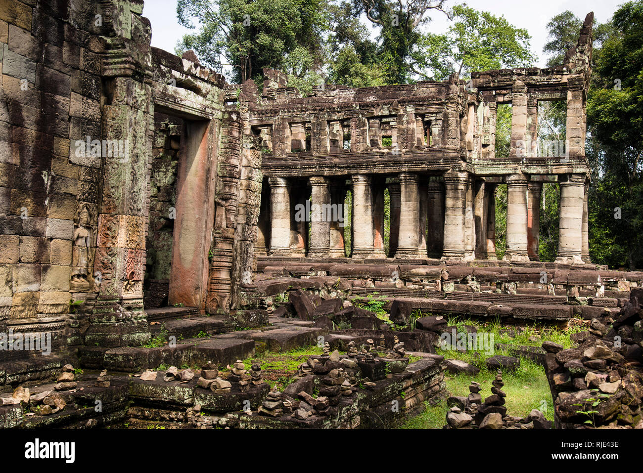 Preah Kahn temple at Angkor Wat in Cambodia and would have been a ...
