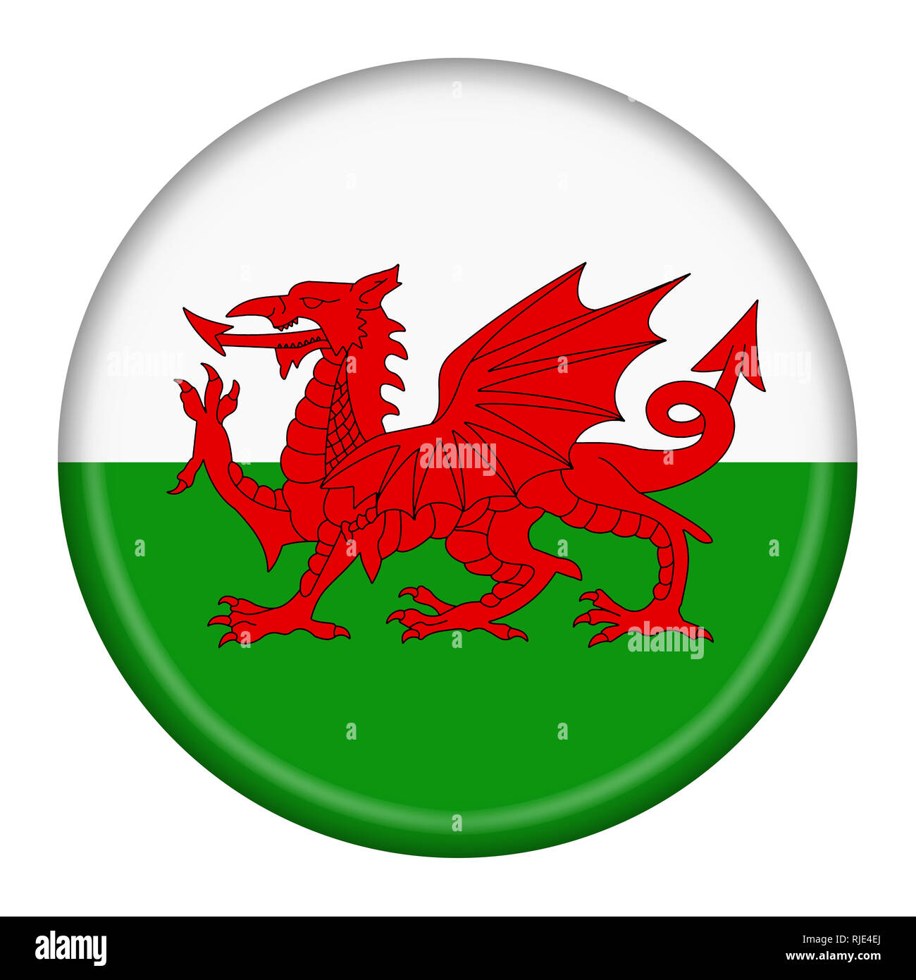 Welsh flag illustration hi-res stock photography and images - Alamy