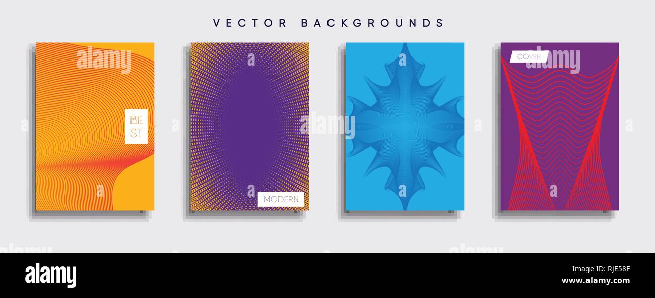 Minimal Vector cover designs. Future Poster template Stock Vector Image ...