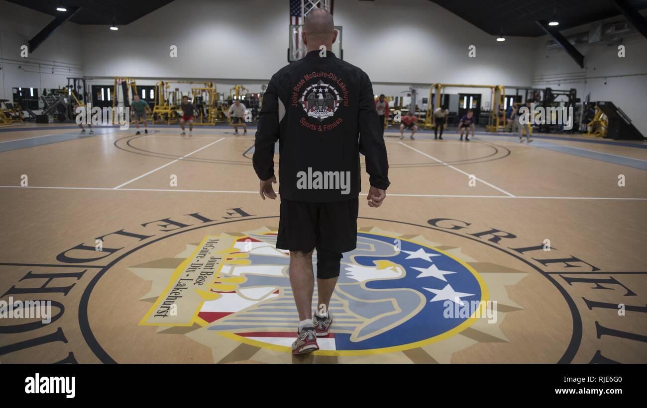 The U.S. Air Force Wrestling Team performs combat fitness at Griffith ...