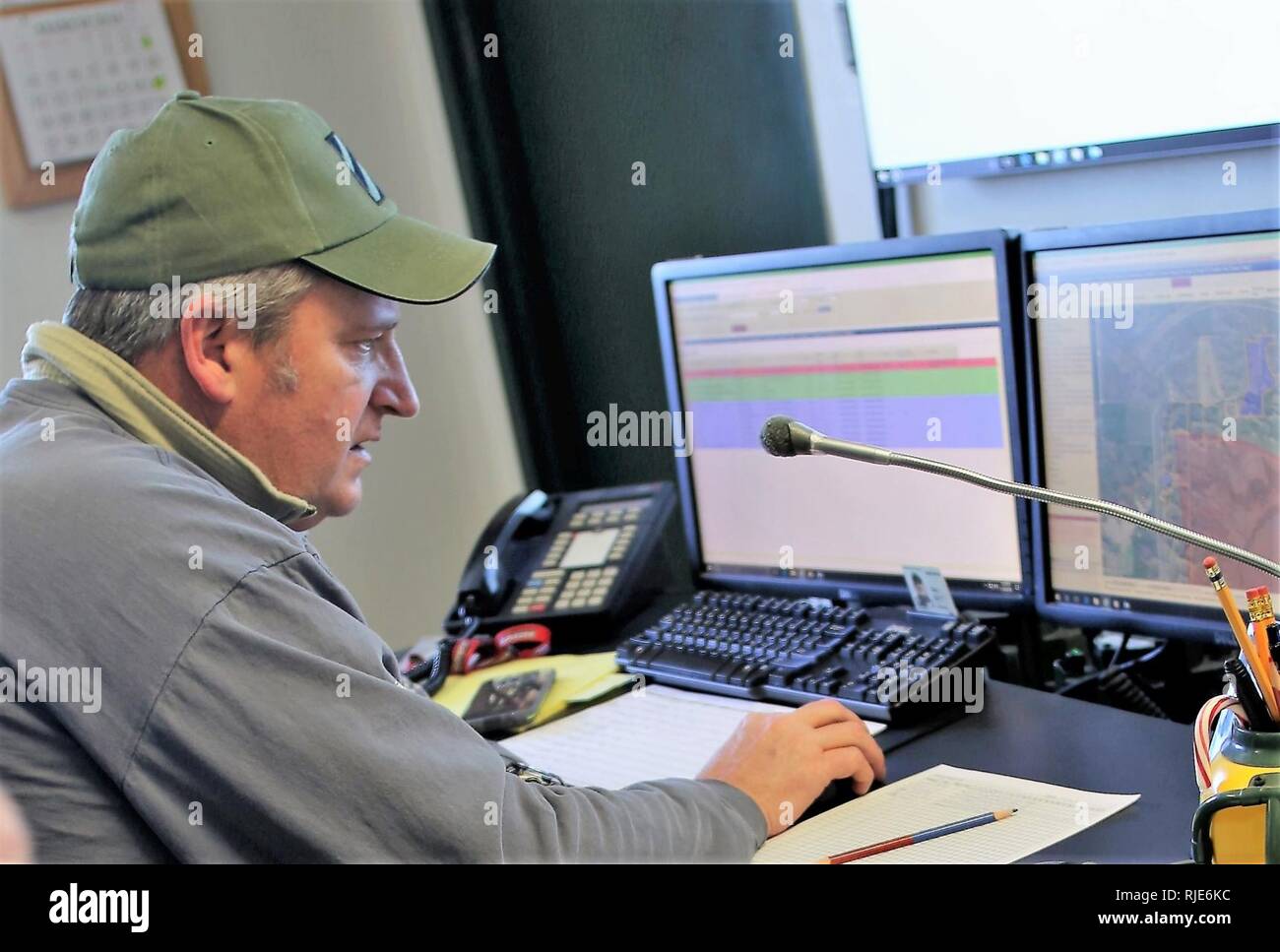 Range Control Technician Mark Confer with the Directorate of Plans ...