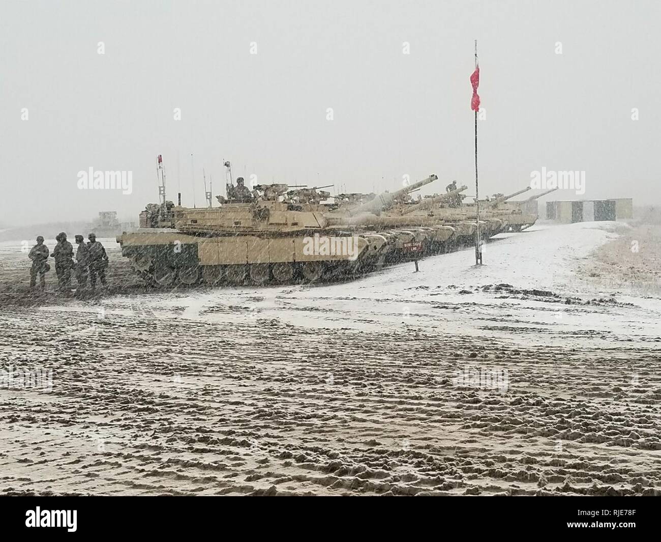Tank crews from Company C, 1st Battalion, 16th Infantry Regiment, 1st ...
