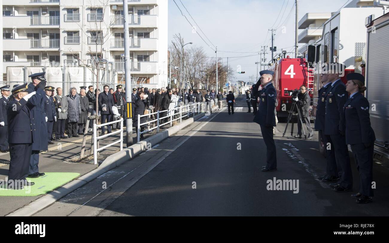 U.S. Air Force Airmen with the 35th Civil Engineer Squadron Fire ...