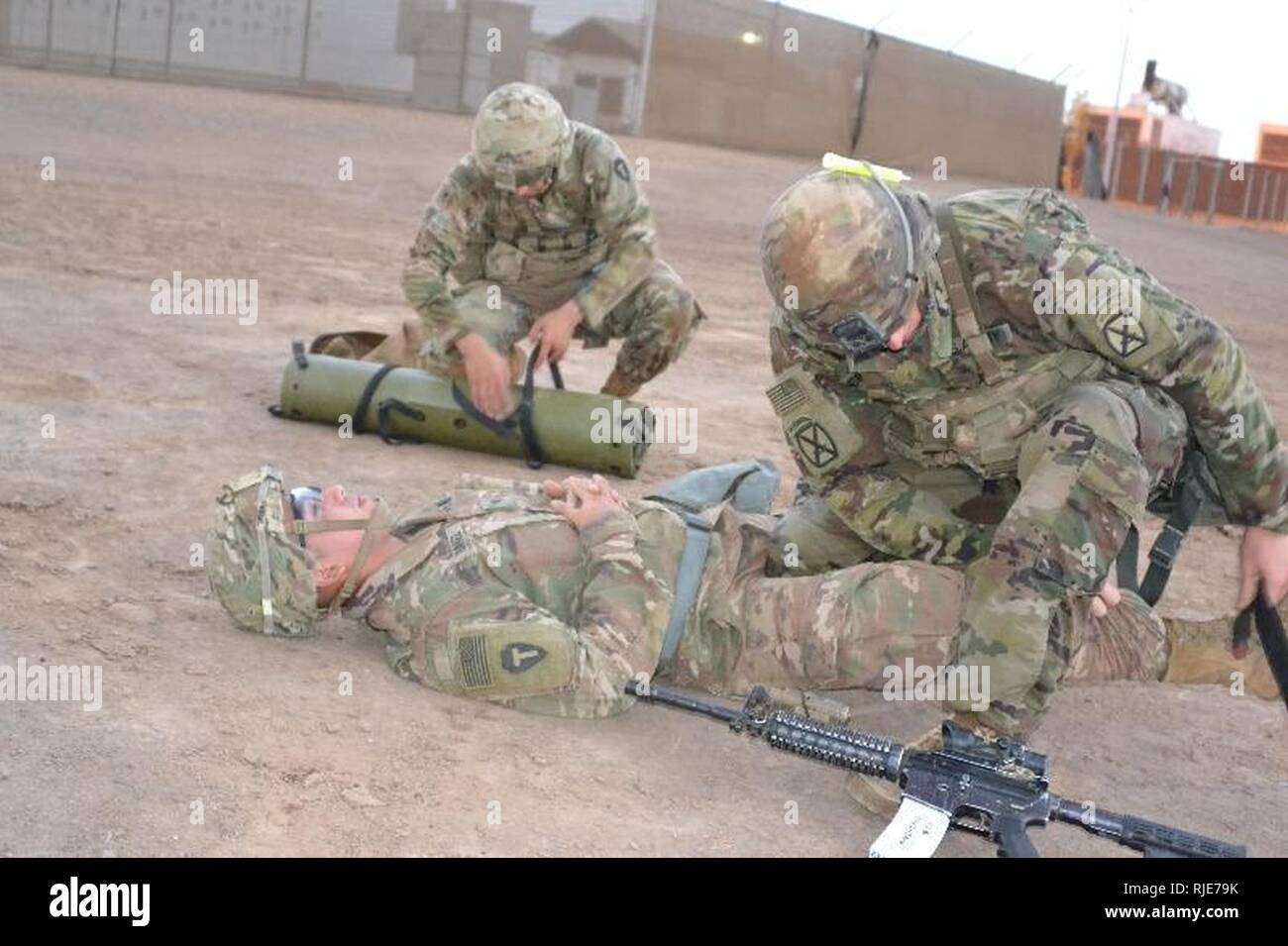 Texas Guardsmen from the 3rd Battalion, 144th Infantry Regiment compete ...
