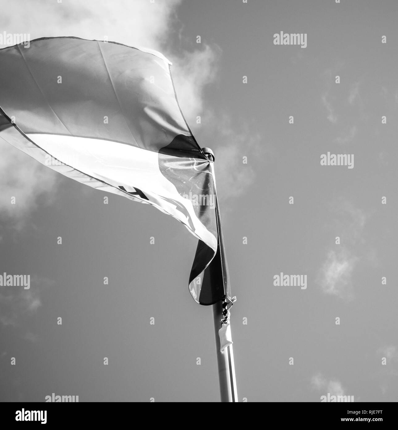 Container ship flag Black and White Stock Photos & Images - Alamy