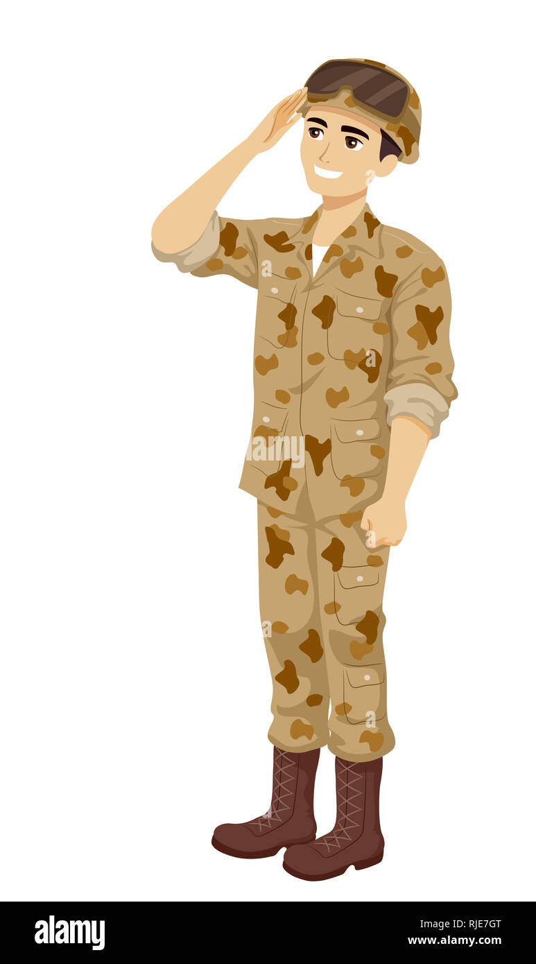 Cartoon Military Guy