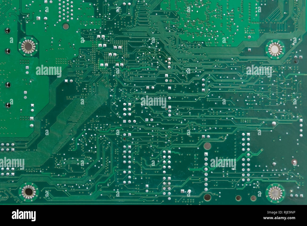 Full Frame Back View of Computer Motherboard Circuit Stock Photo - Alamy