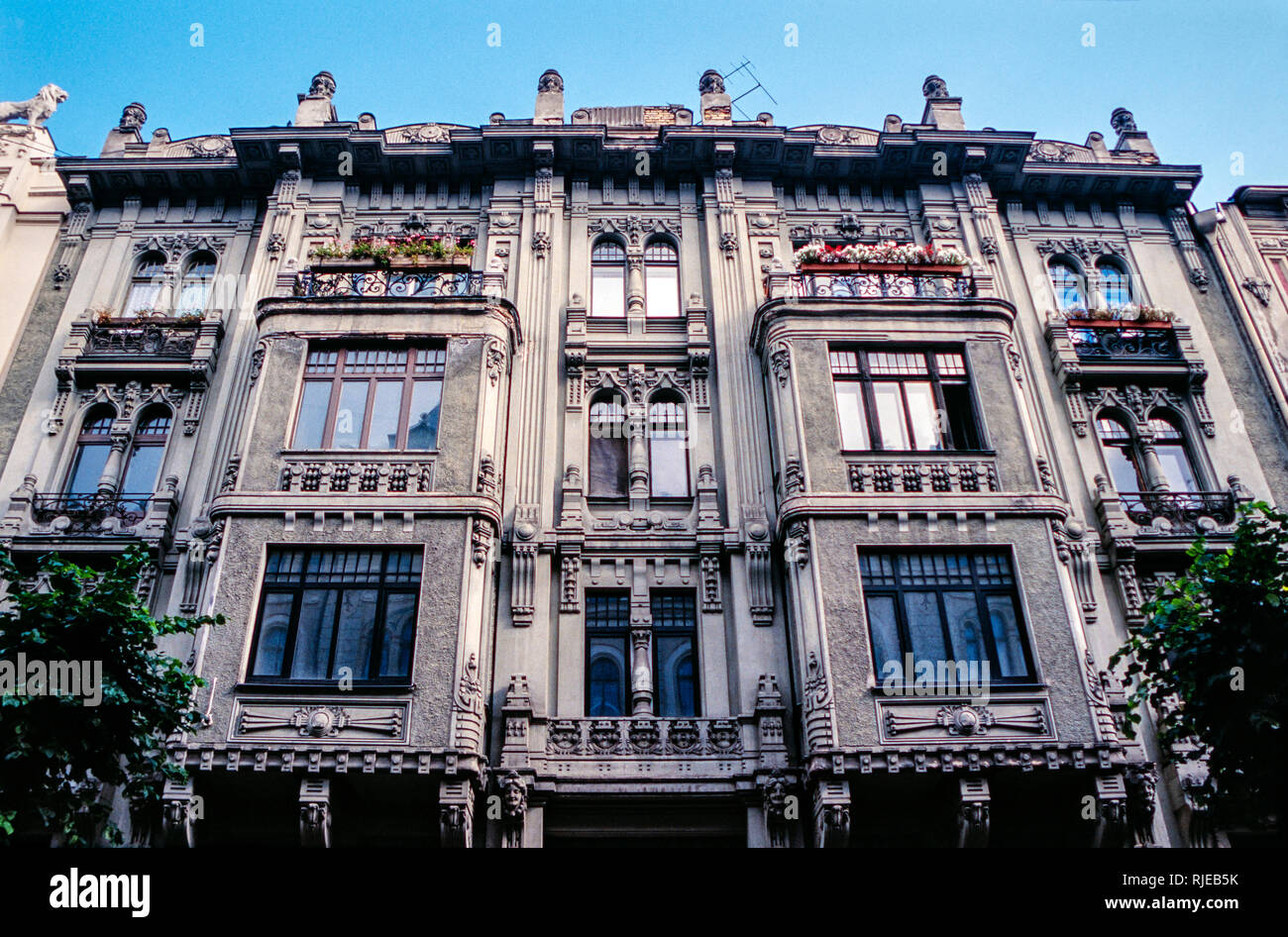 Art Nouveau building on Alberta street in Riga, Latvia Stock Photo - Alamy