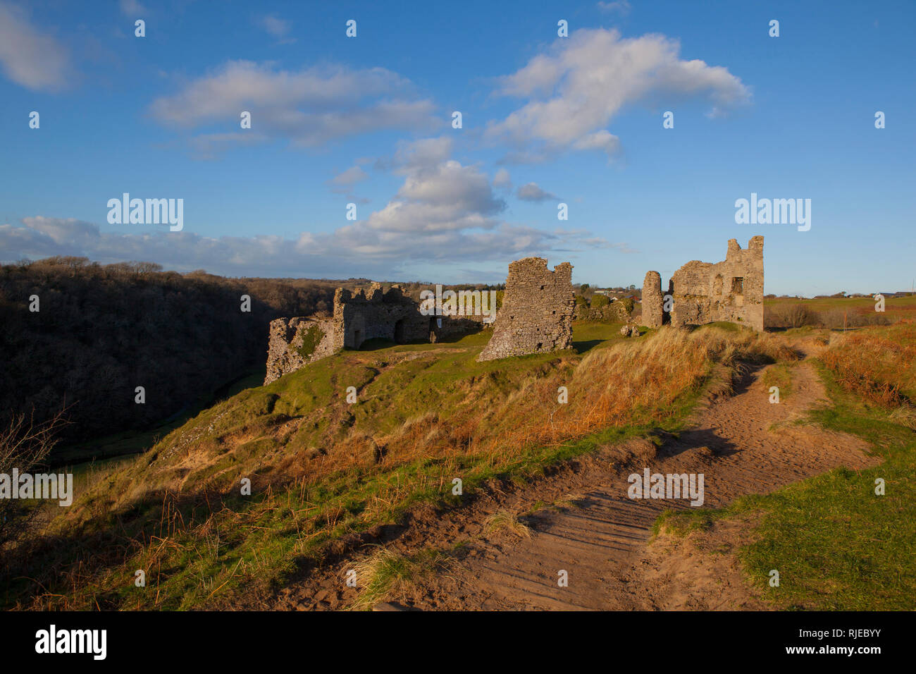 Gower wales castle hi-res stock photography and images - Alamy