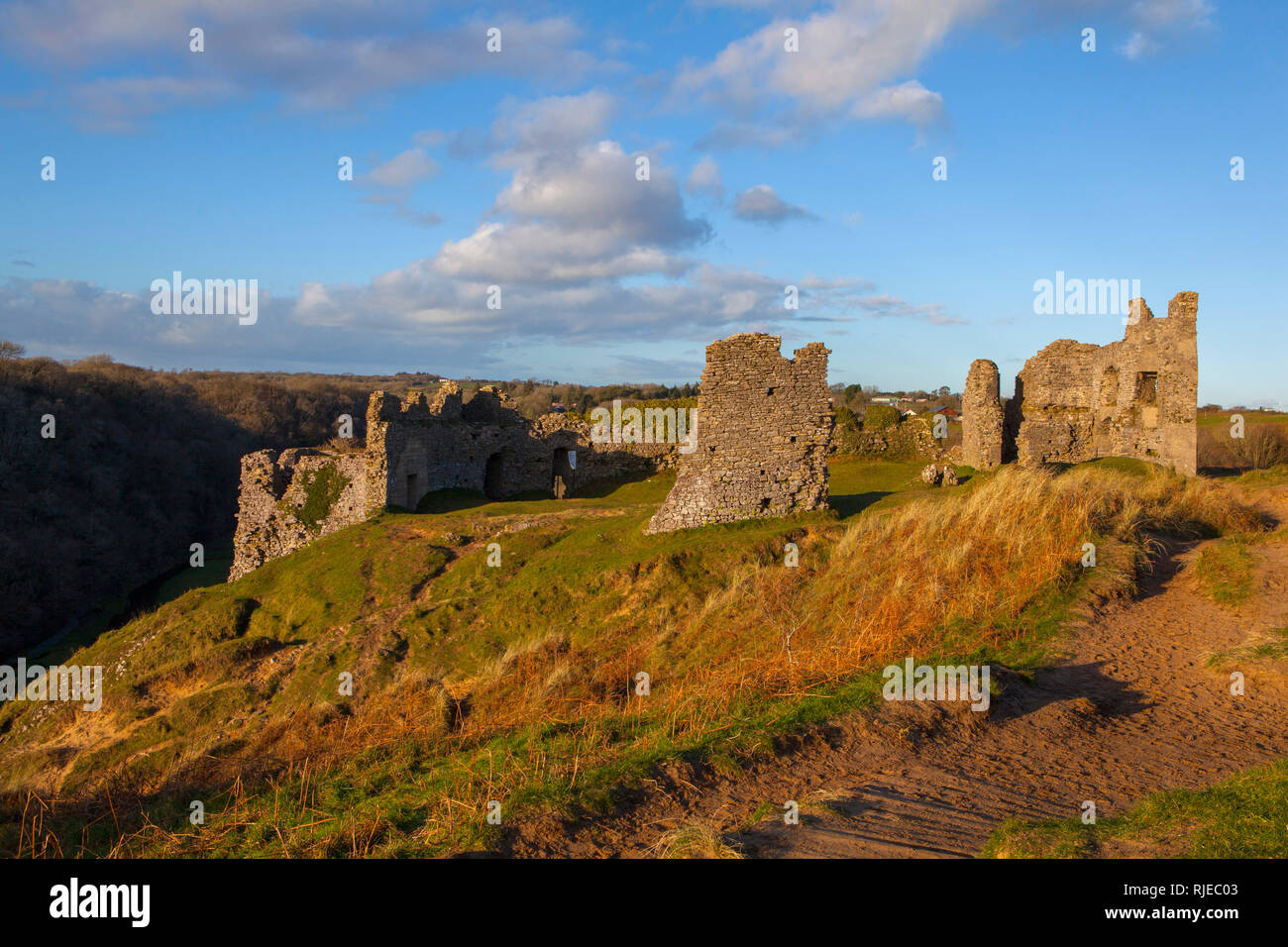 Pennard Castle, Gower, Swansea, Wales Stock Photo - Alamy