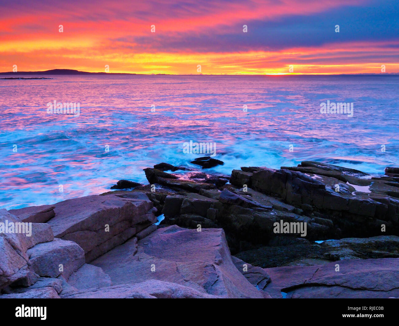 Ocean path acadia national park hi-res stock photography and images - Alamy