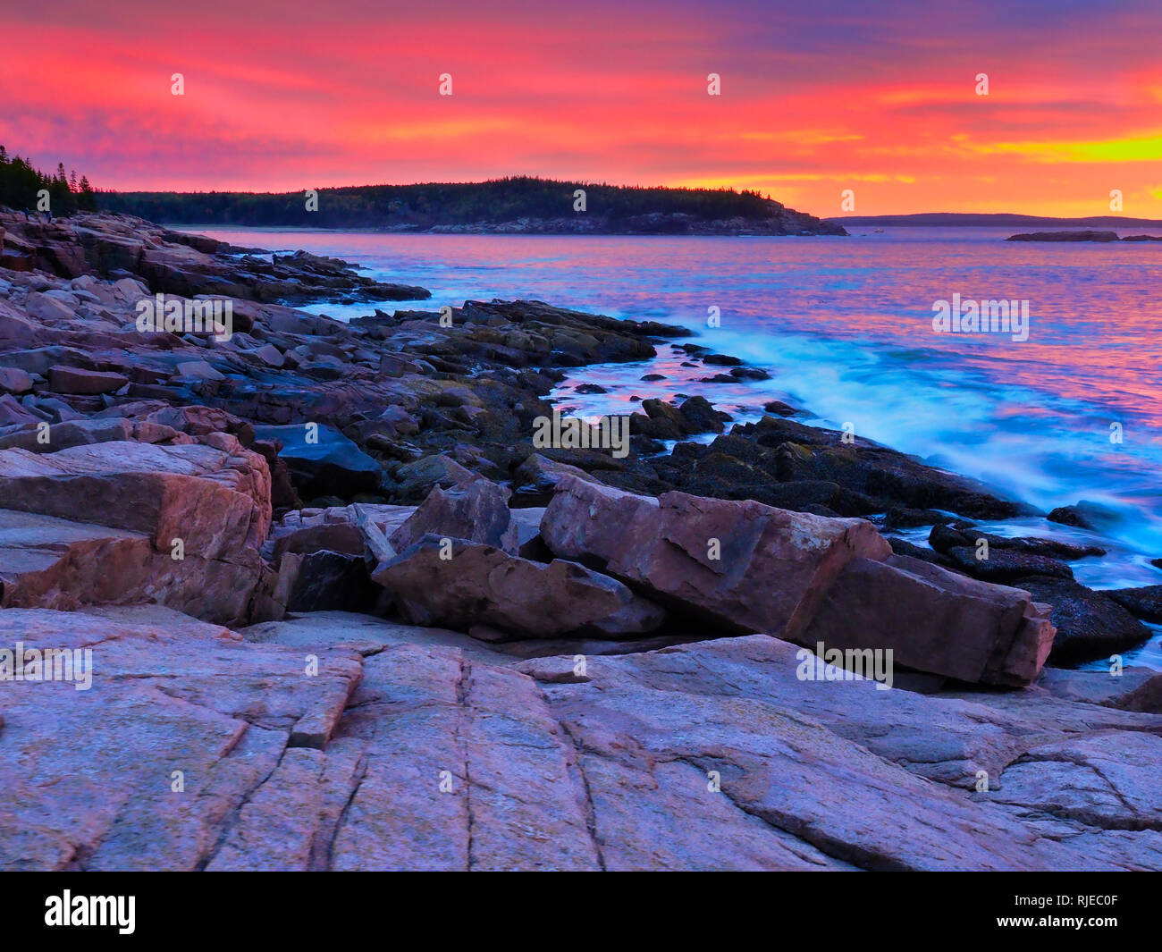 Ocean path acadia national park hi-res stock photography and images - Alamy