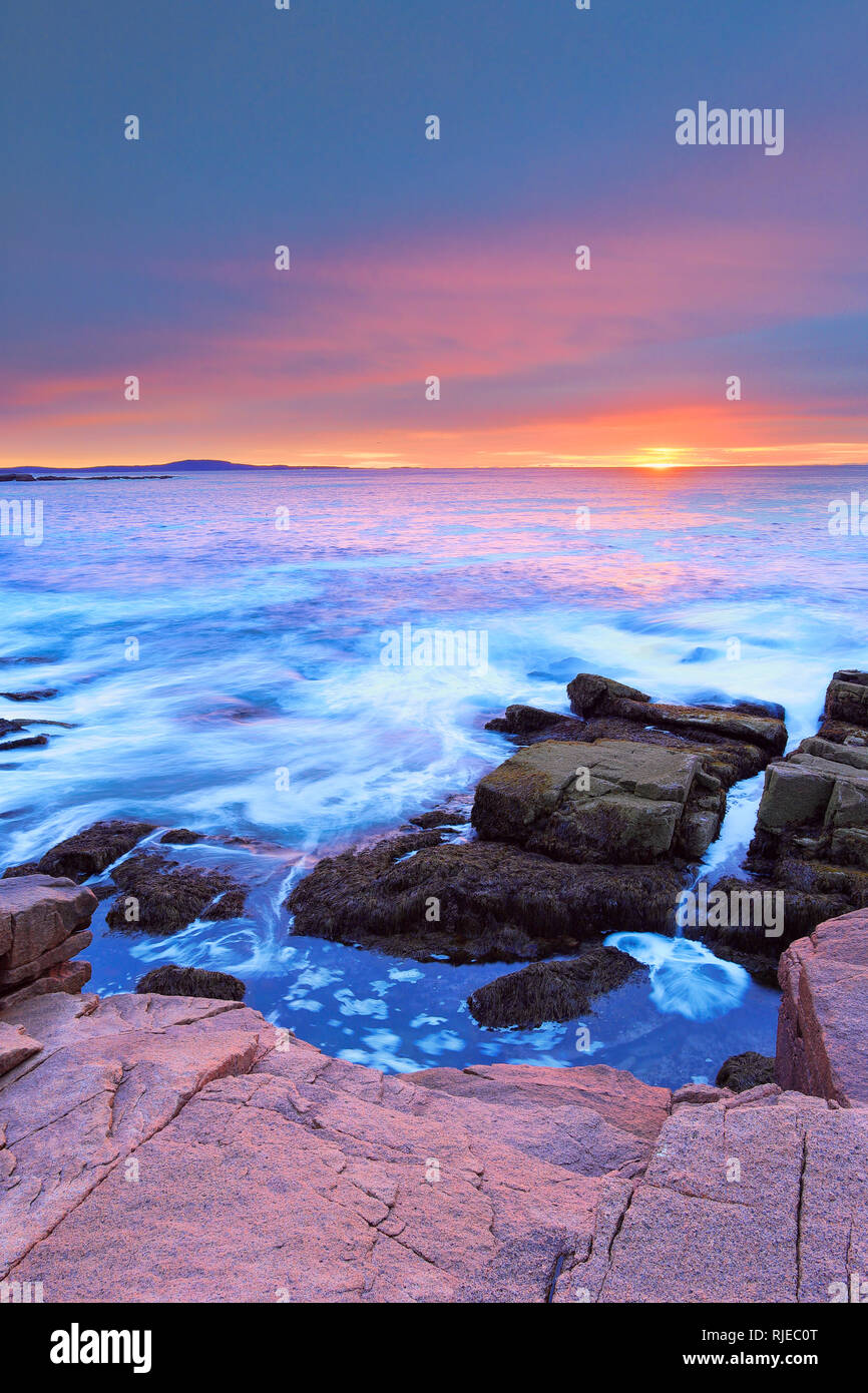 Ocean path acadia hi-res stock photography and images - Alamy
