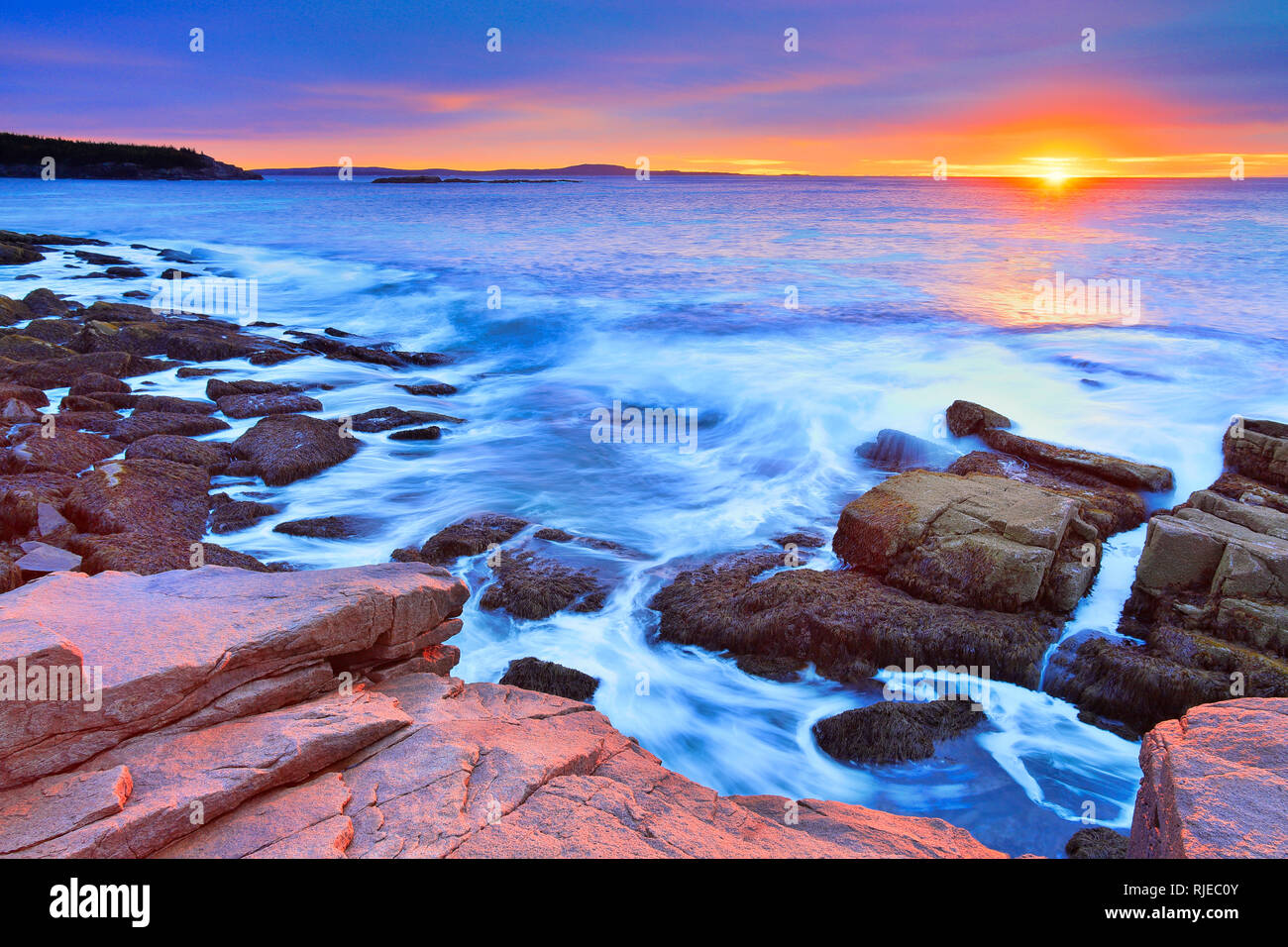 Ocean path acadia national park hi-res stock photography and images - Alamy