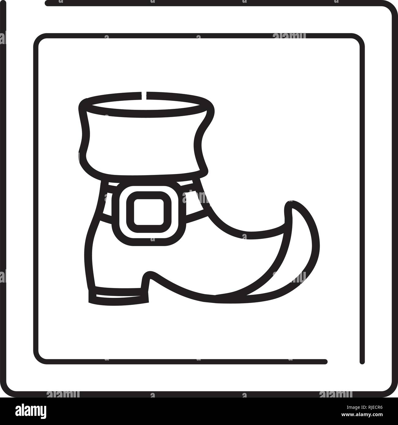 Square boot Stock Vector Images - Alamy