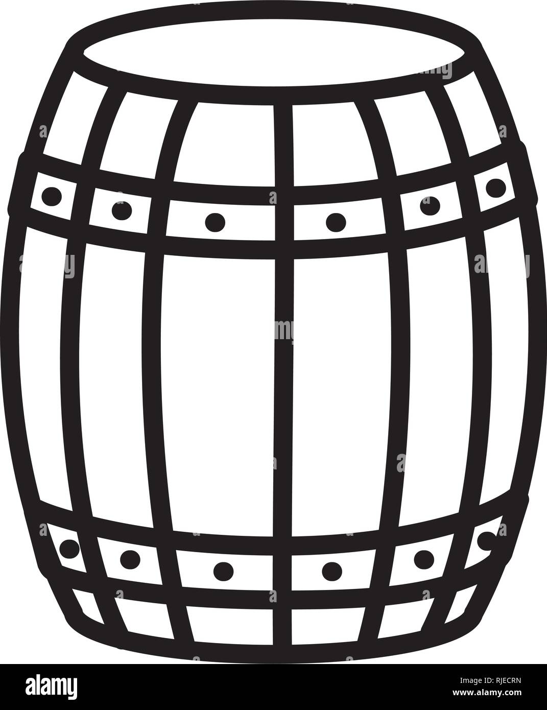 wooden barrel cartoon Stock Vector Image & Art - Alamy