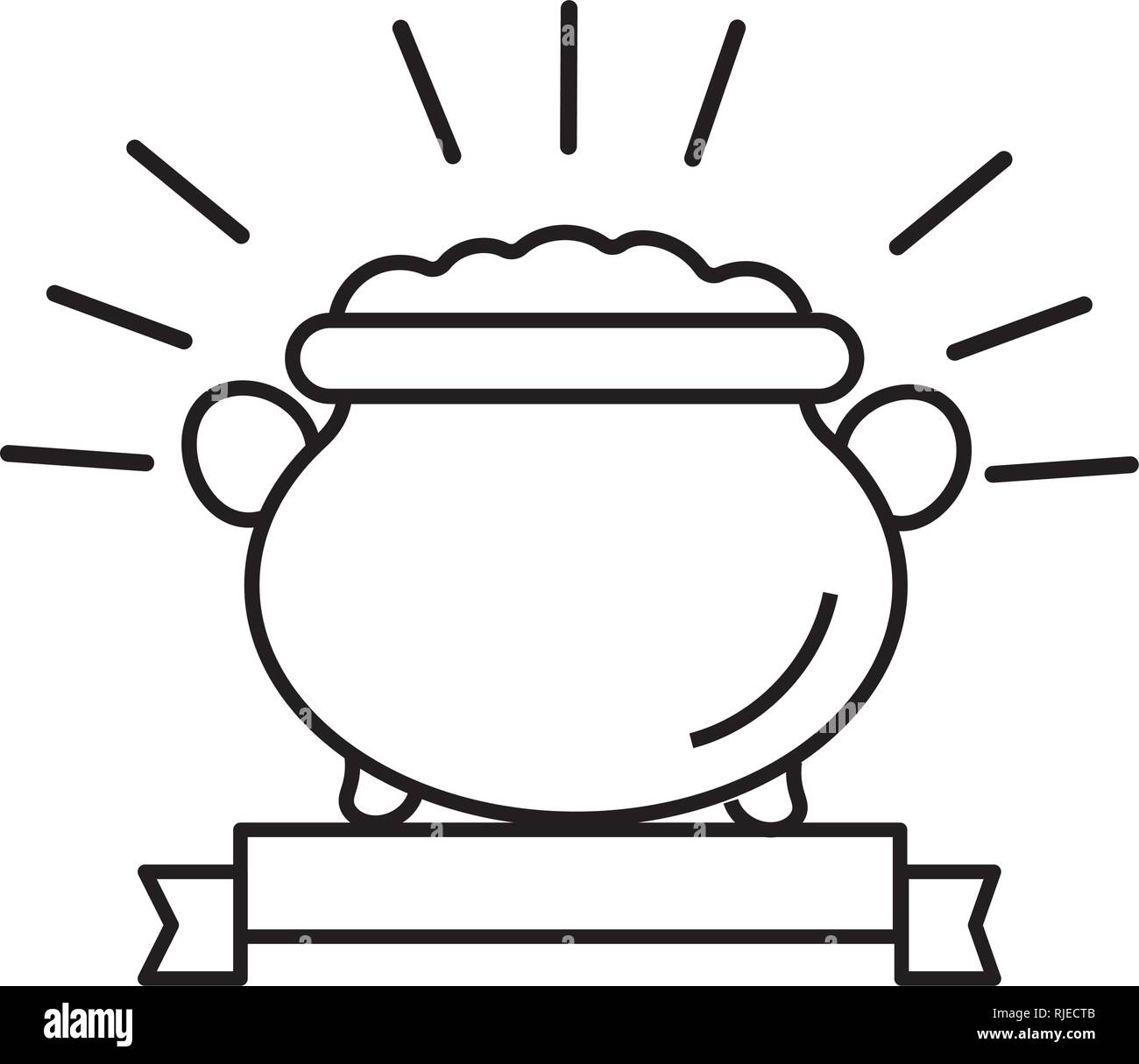 gold coin pot cartoon Stock Vector Image & Art - Alamy