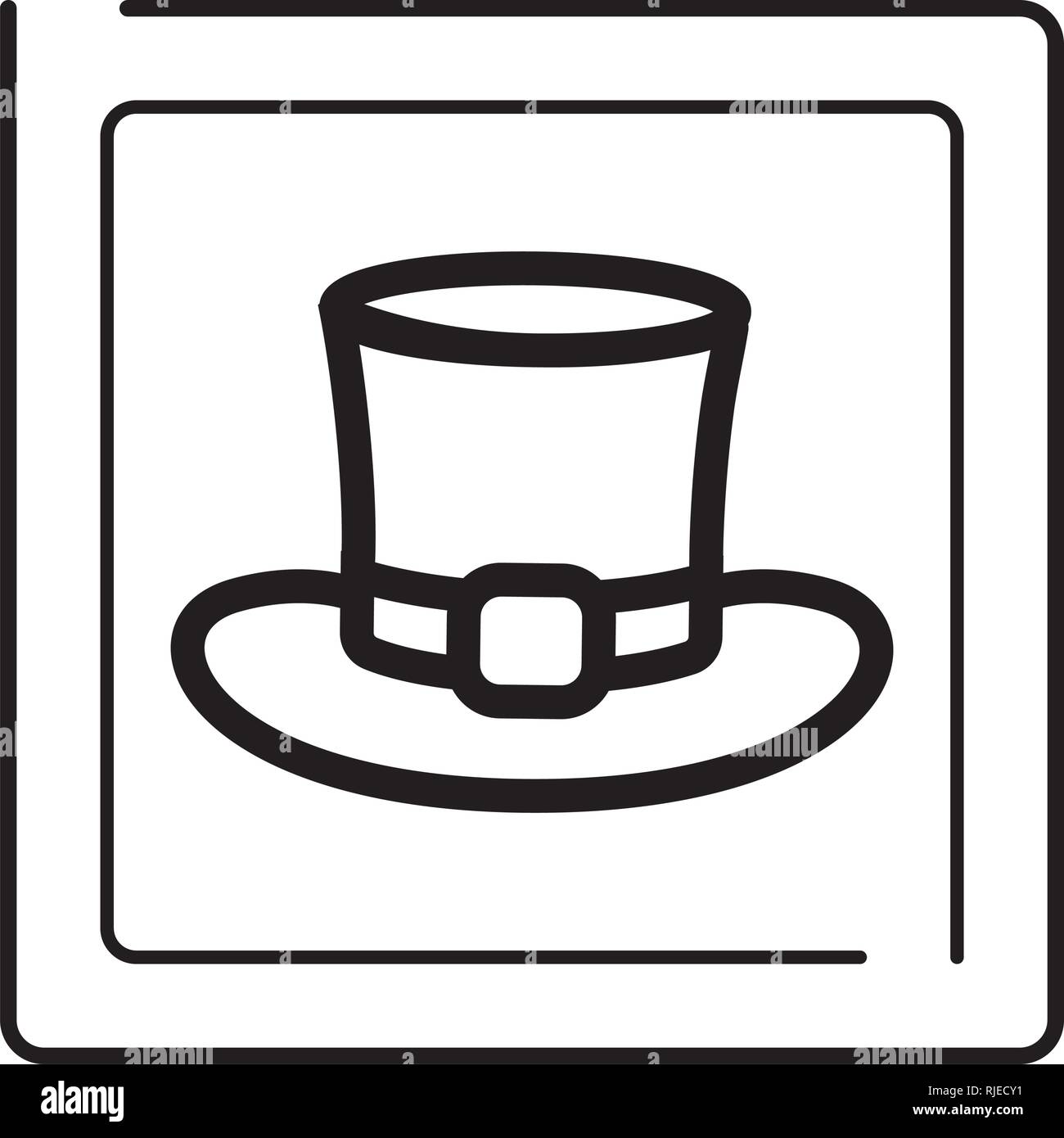 Black leather cap Stock Vector Images - Alamy