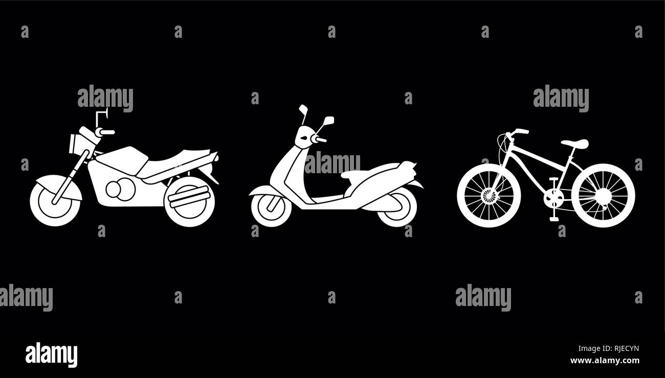 drawings motorcycle scooter bike vehicles Stock Vector Image & Art - Alamy