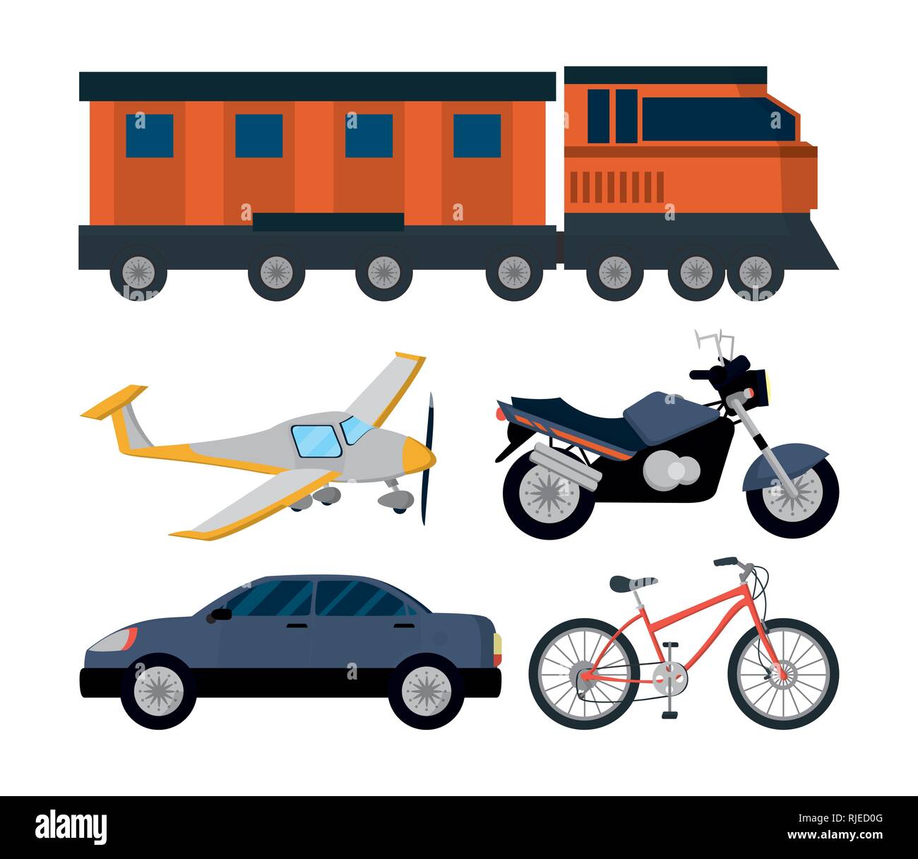 public transport vehicles Stock Vector Image & Art - Alamy