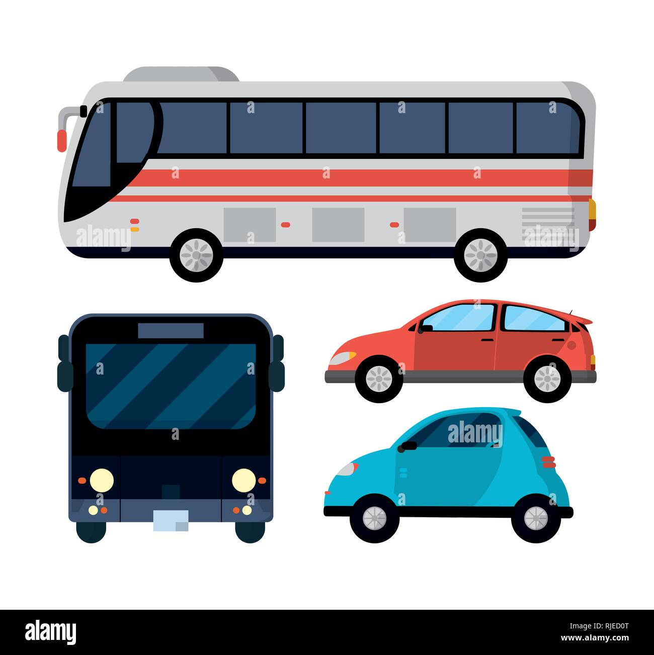 public transport vehicles Stock Vector Image & Art - Alamy