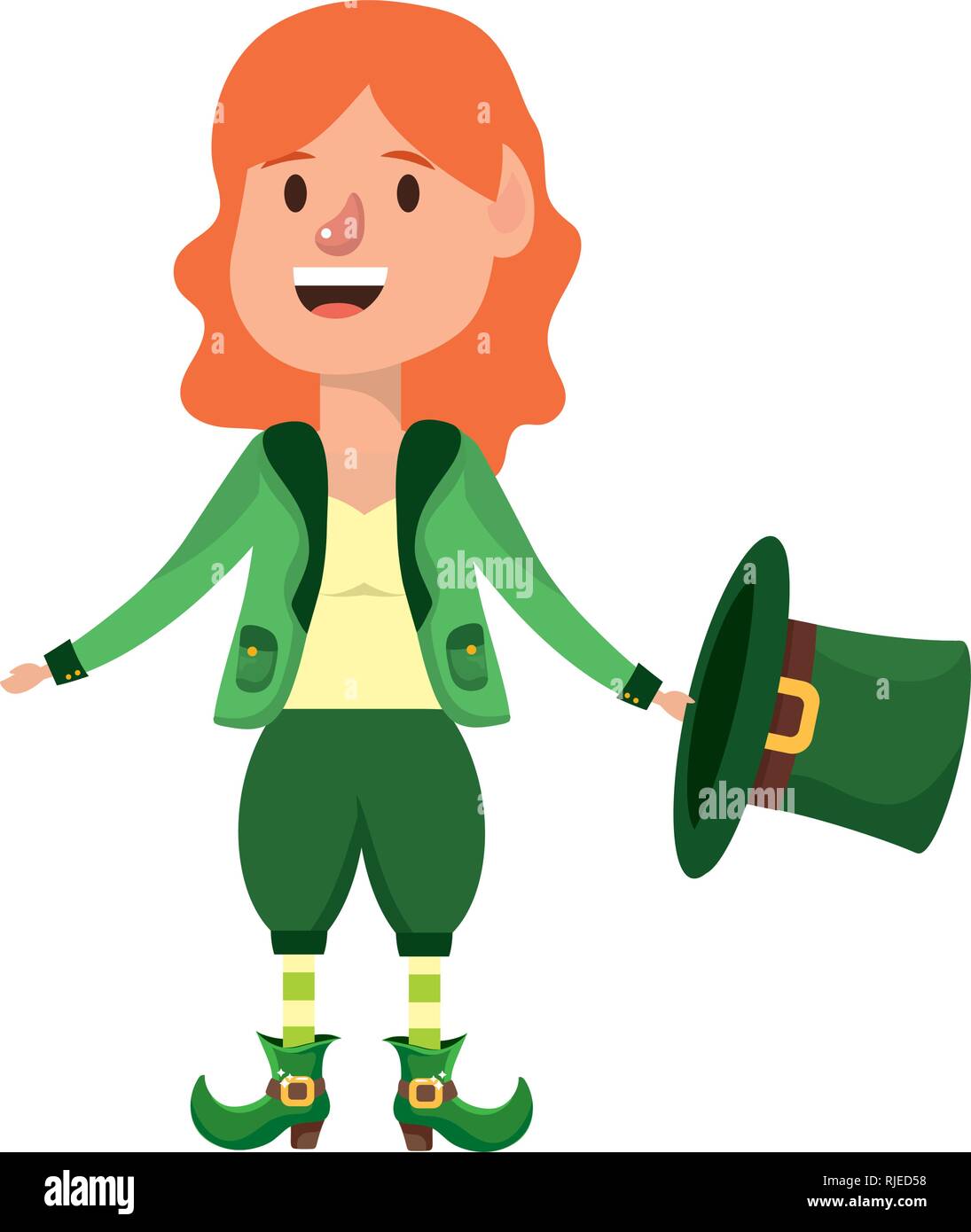 dwarf girl holding hat Stock Vector Image & Art - Alamy