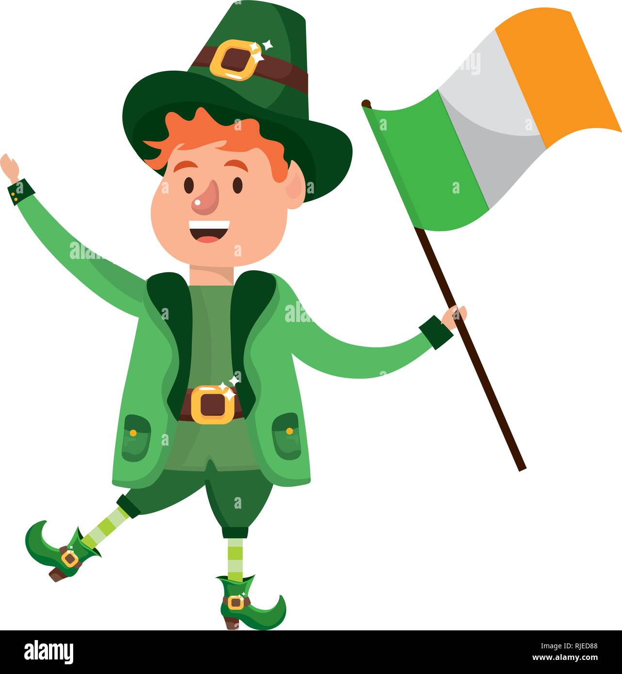 dwarf man holding flag Stock Vector Image & Art - Alamy