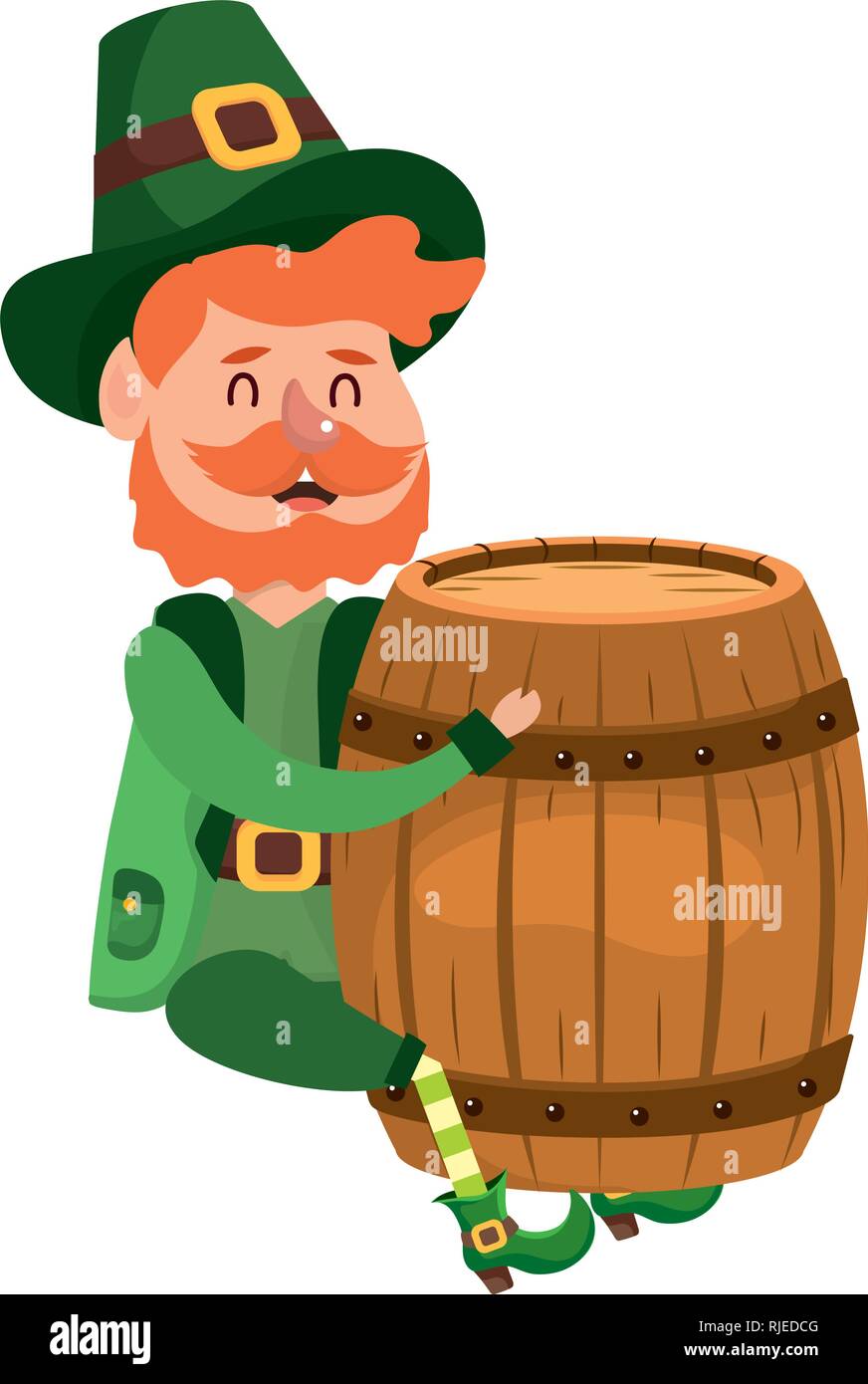 dwarf man holding beer barrel Stock Vector Image & Art - Alamy