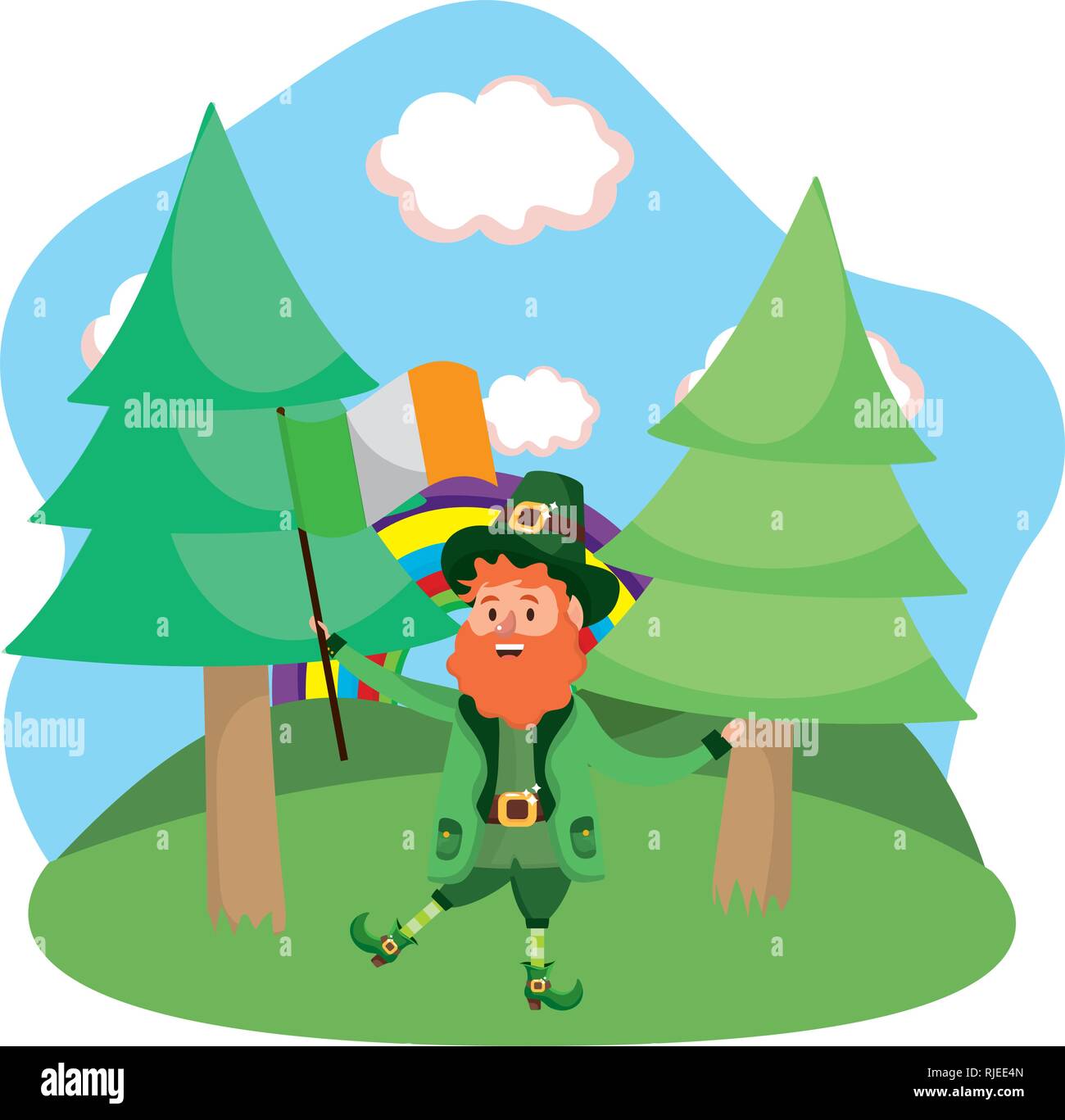 dwarf man holding flag outdoors Stock Vector Image & Art - Alamy