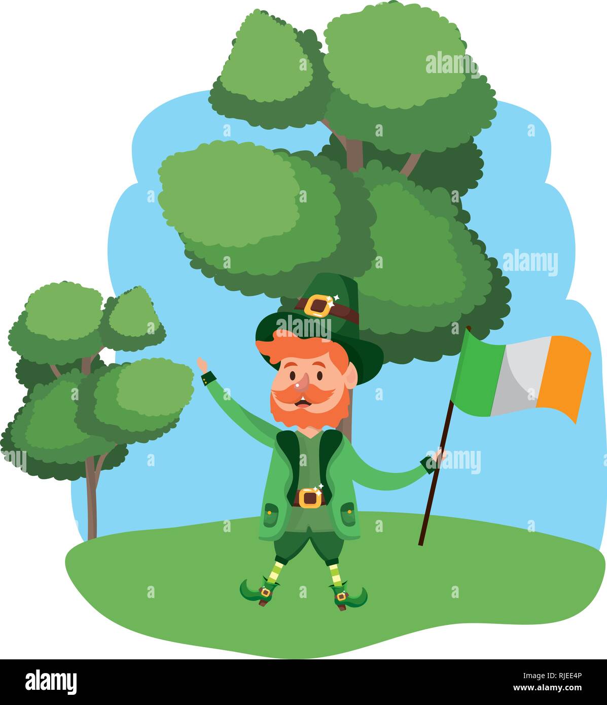 dwarf man holding flag outdoors Stock Vector Image & Art - Alamy