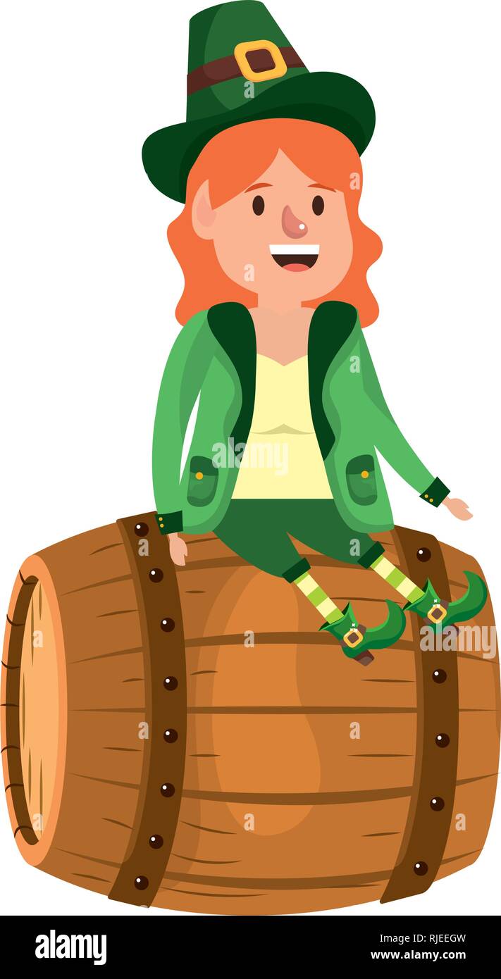 st patricks day elf Stock Vector Image & Art - Alamy