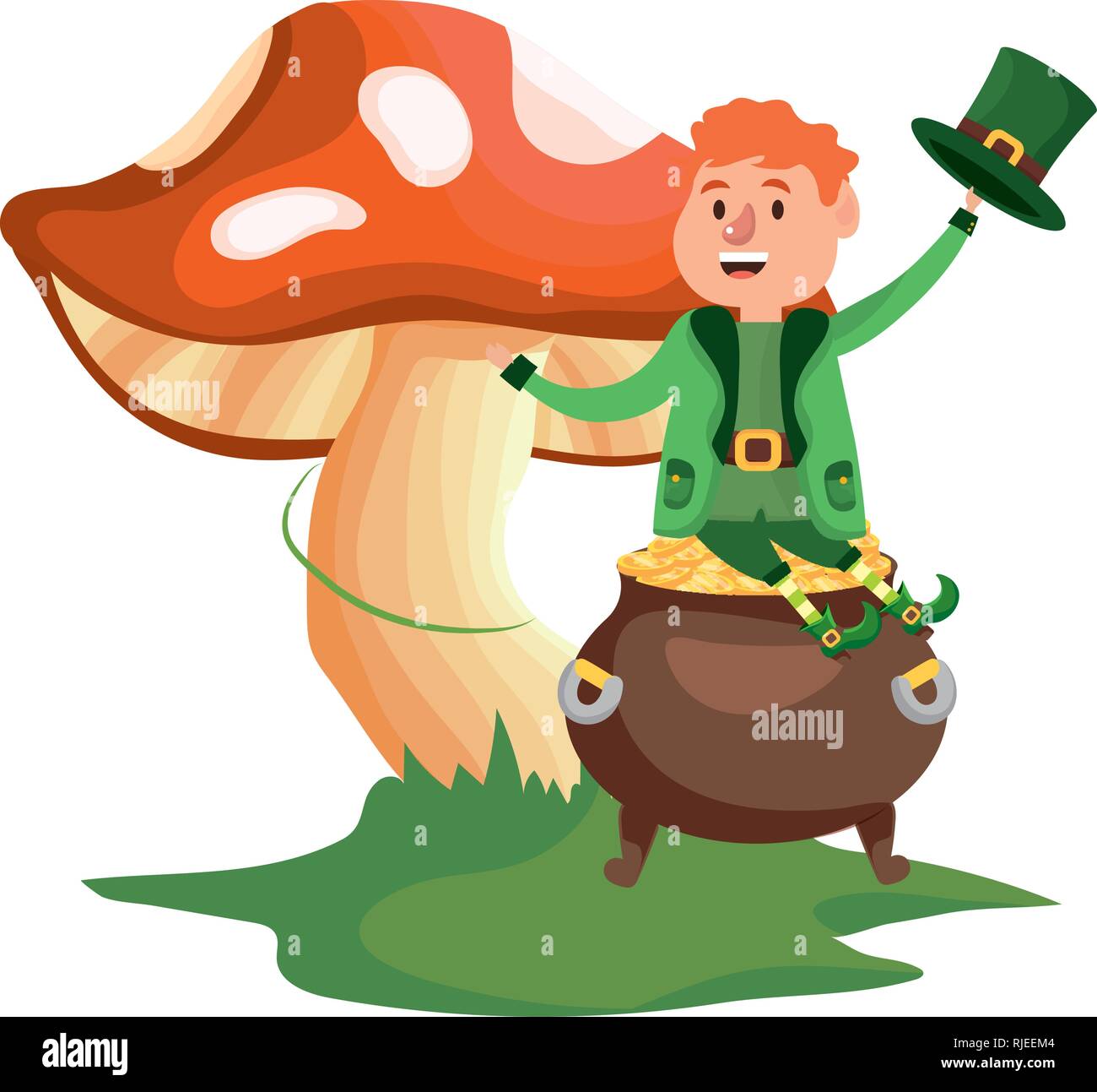 st patricks day leprechaun Stock Vector Image & Art - Alamy