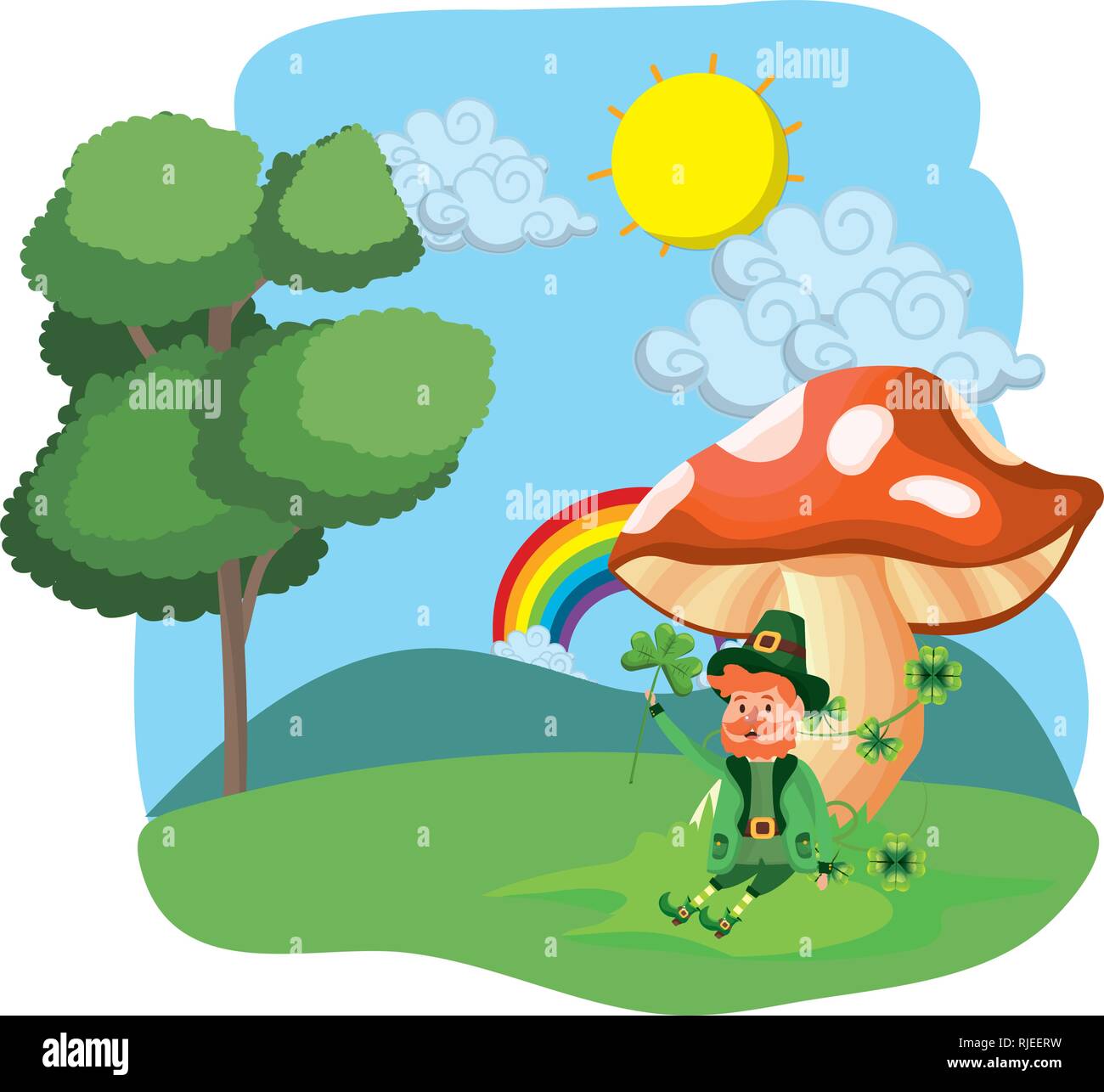 st patricks day leprechaun Stock Vector Image & Art - Alamy