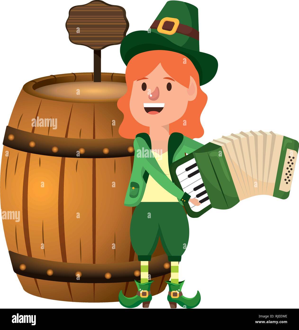st patricks day elf Stock Vector Image & Art - Alamy