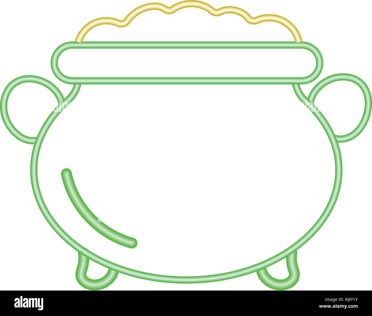 gold coins pot cartoon Stock Vector Image & Art - Alamy
