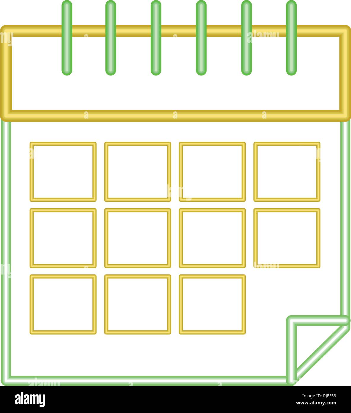 Blank Calendar Cartoon