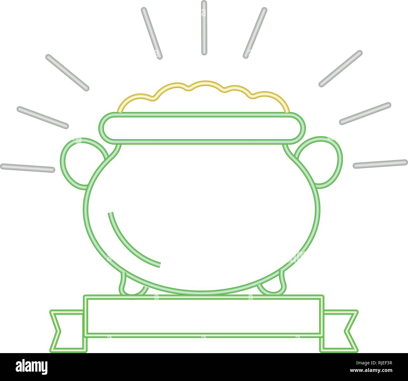 gold coins pot cartoon Stock Vector Image & Art - Alamy