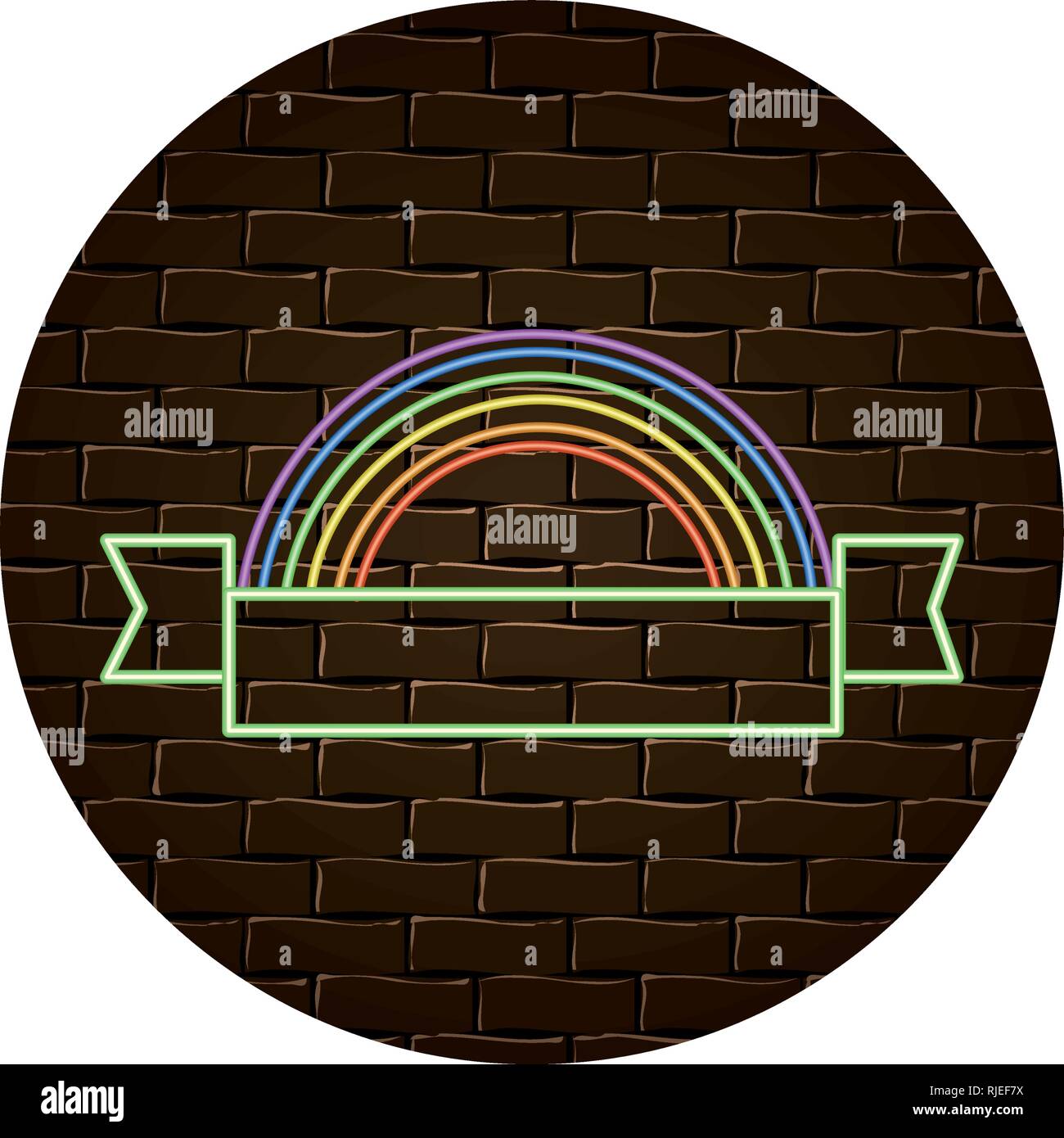 Colorful cartoon brick wall Stock Vector Images - Alamy