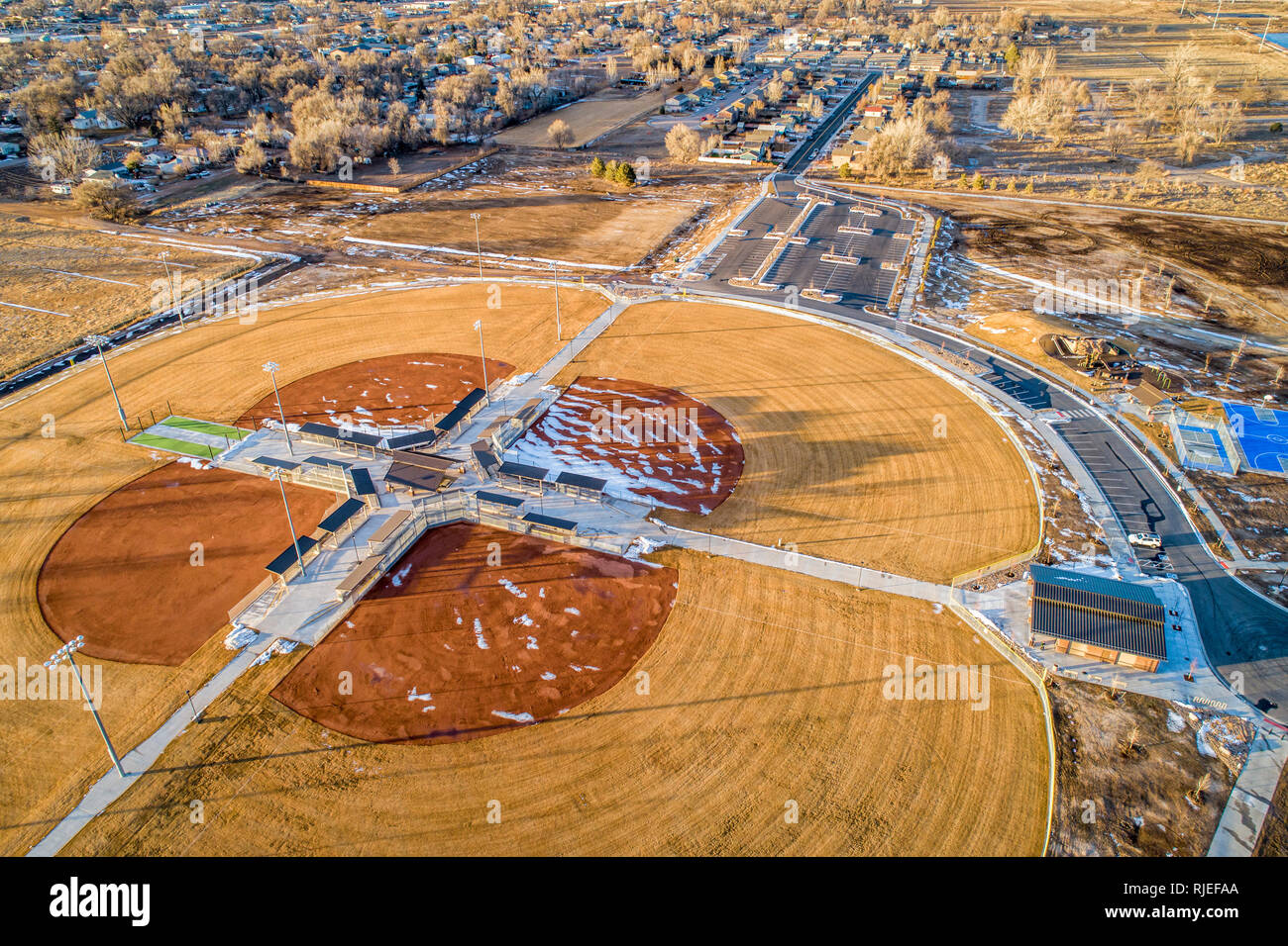 Riverside Park at Evans, Colorado rebuilt after flooding of the South ...