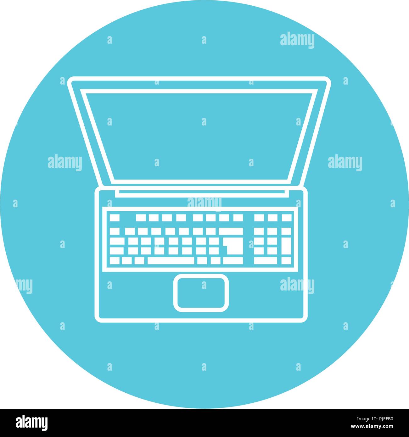 technology laptop cartoon Stock Vector Image & Art - Alamy