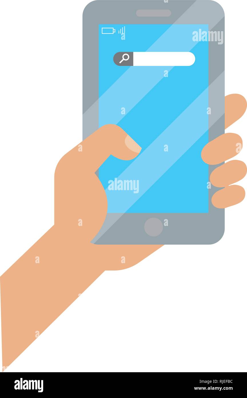 technology smartphone cartoon Stock Vector Image & Art - Alamy