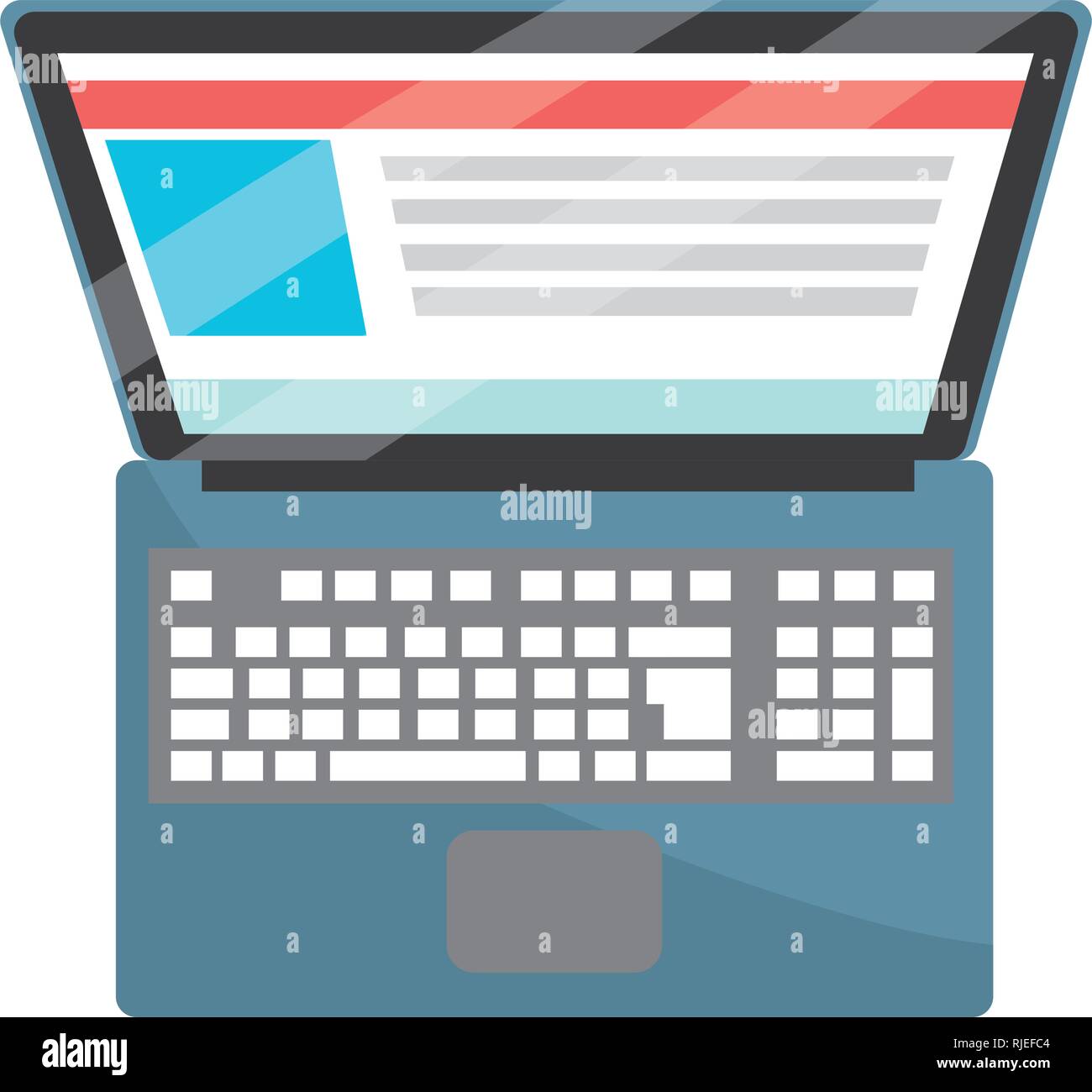 technology laptop cartoon Stock Vector Image & Art - Alamy