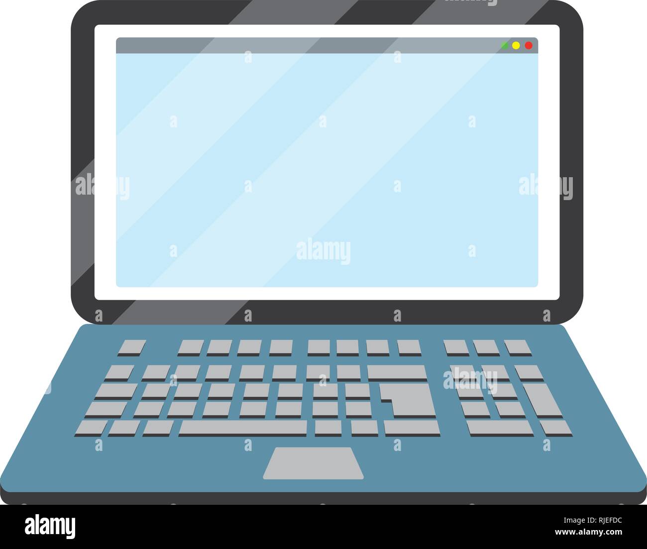 technology laptop cartoon Stock Vector Image & Art - Alamy