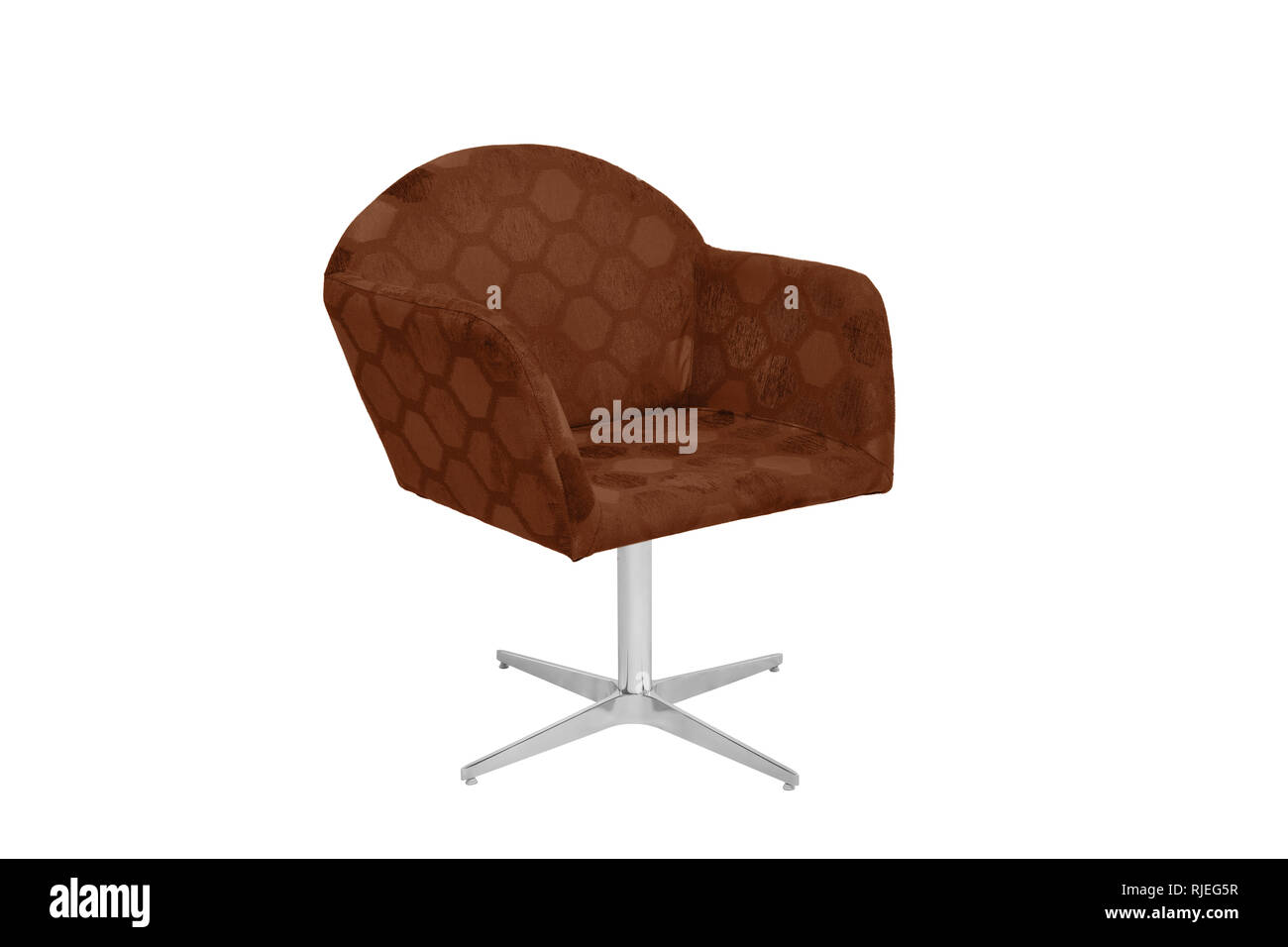 Blue and grey color armchair. Modern designer chair on white background ...