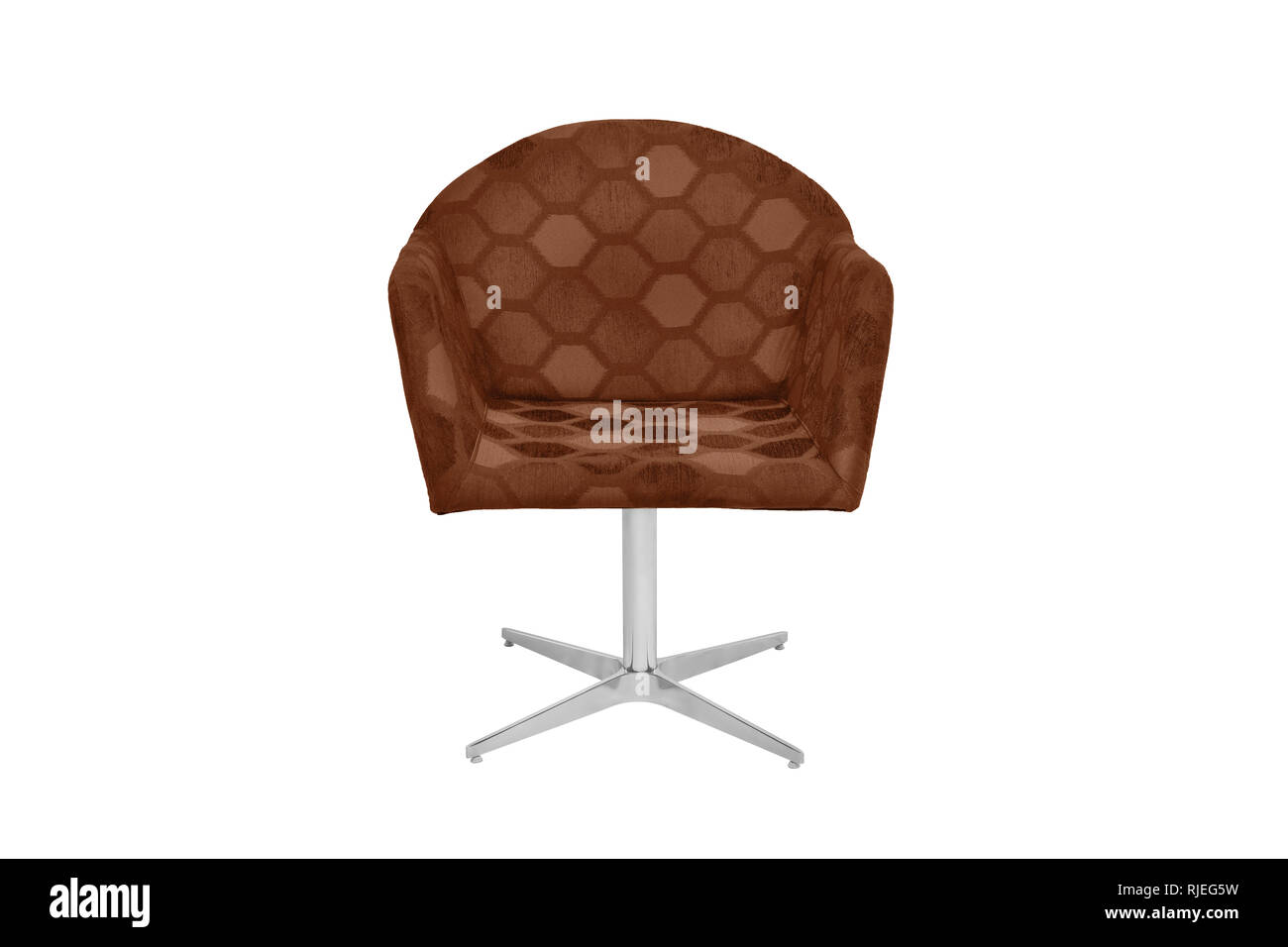 Blue and grey color armchair. Modern designer chair on white background ...