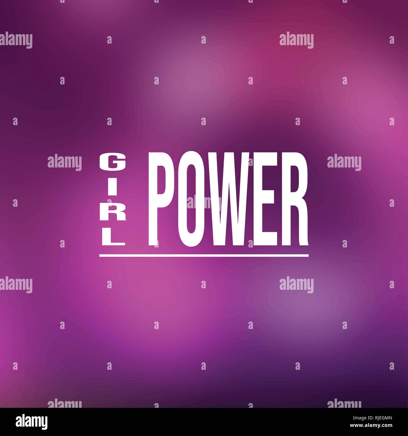 girl power. Life quote with modern background vector Illustration Stock Vector Image & Art - Alamy