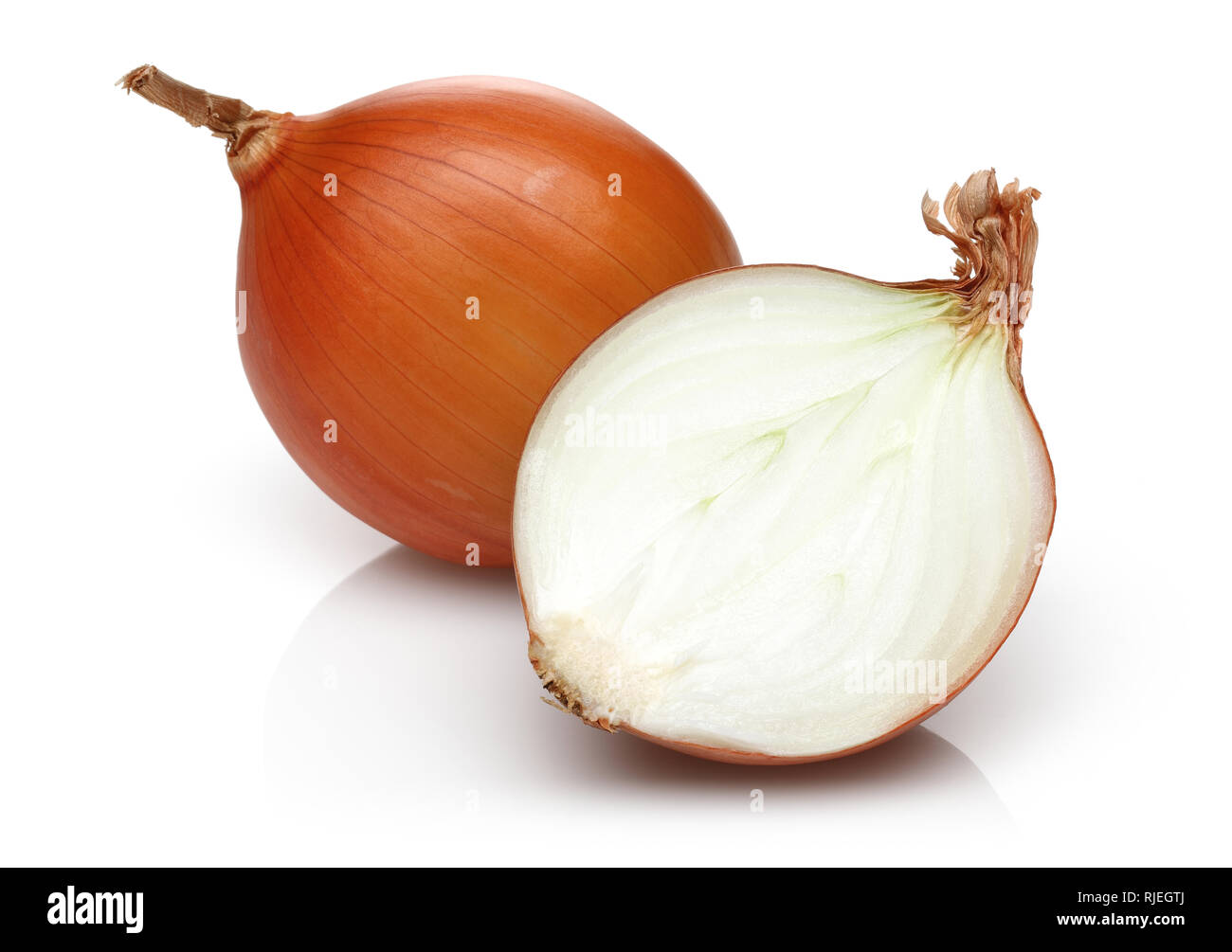 Yellow onion isolated on white background Stock Photo - Alamy