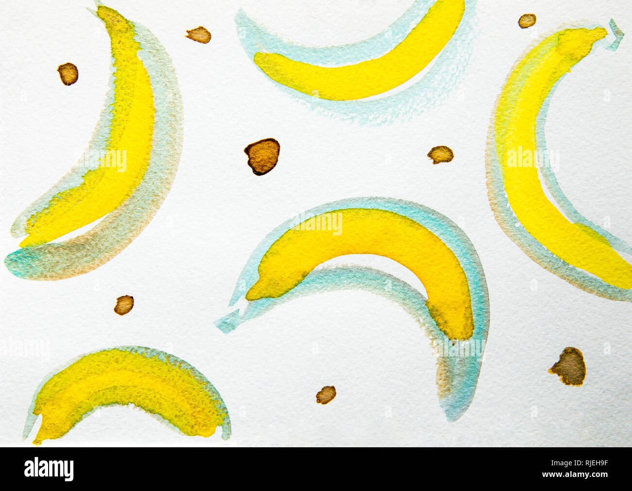 Abstract painting of bananas hi-res stock photography and images - Alamy